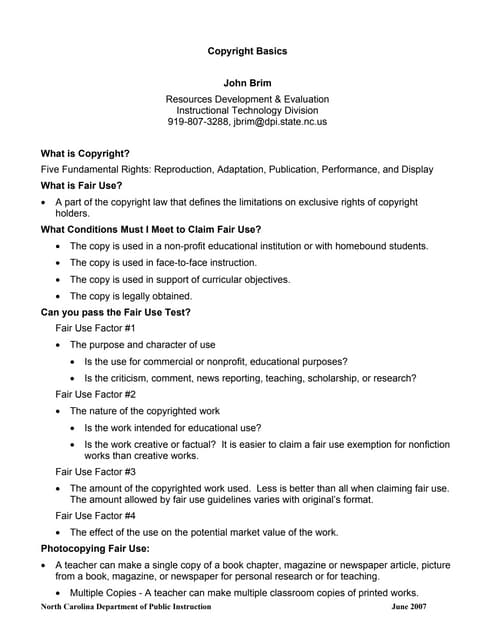 Copyright chart | PDF | Desktop Publishing | Computer Software and ...