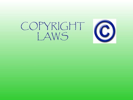 Copyright laws and respect presentation (tln) | PPT