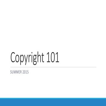 Copyright 101 | PPT