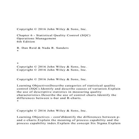 Copyright © 2016 John Wiley & Sons, Inc.Chapter 6 - Stat.docx