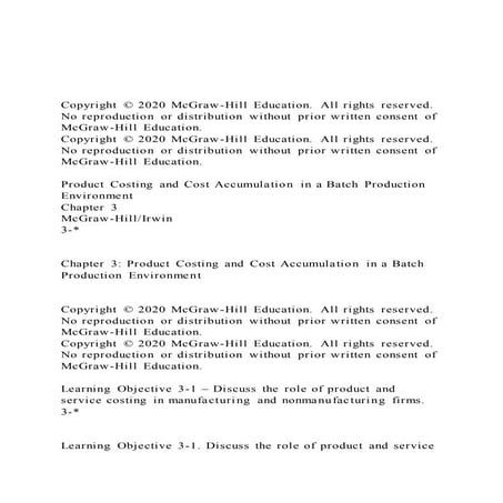 Managerial Accounting Garrison Noreen Brewer Chapter 03 Ppt