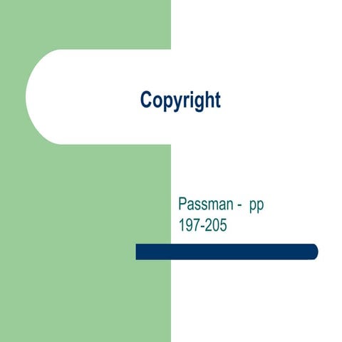 Copyright | PPT | Law