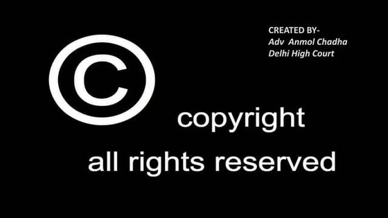 A presentation on Copyright & Copyright Infringement | PPT | Law