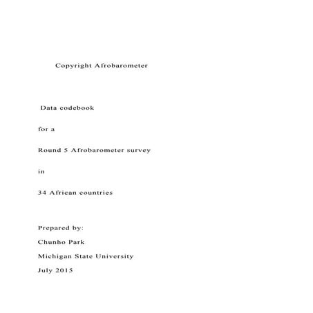 Copyright Afrobarometer Data codebook .docx