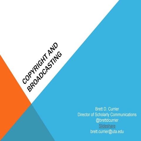 Copyright and Broadcasting | PPT