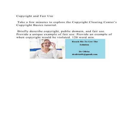Copyright and Fair Use Take a few minutes to explore the Copyrig.docx