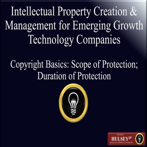 Bill Hulsey Patent Lawyer - Intellectual Property - Copyright Basics ...