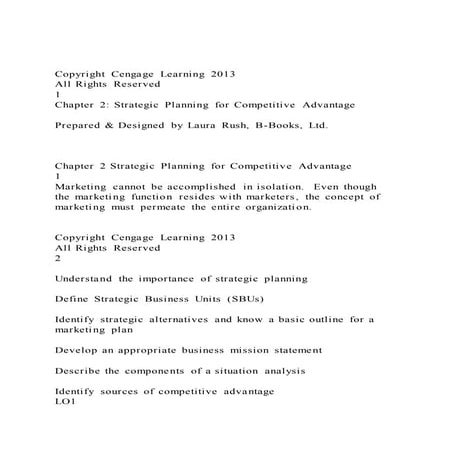 Copyright Cengage Learning 2013All Rights Reserved1Chapter | PDF