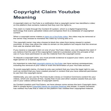 Copyright Claim Youtube Meaning.pdf