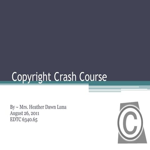 Copyright Crash Course | PPTX