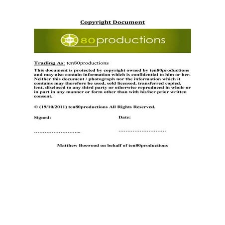 Copyright Document | DOCX