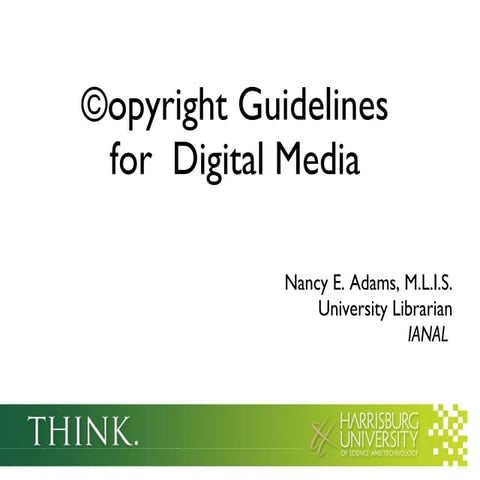 Copyright guidelines for digital media | PPT | Desktop Publishing ...