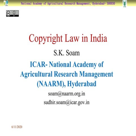 Copyright in India | PPT