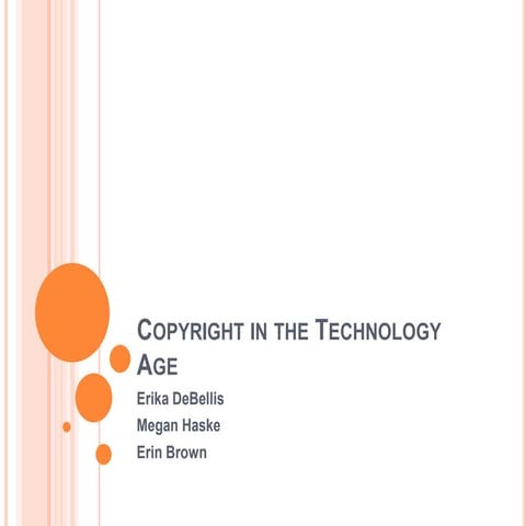 Copyright In The Technology Age Powerpoint | PPTX