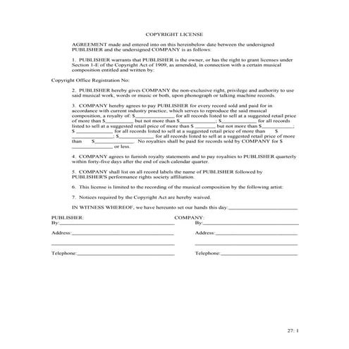 Master track license | PDF