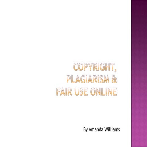 Copyright & Plagiarism Online for 4-5th Graders | PPT