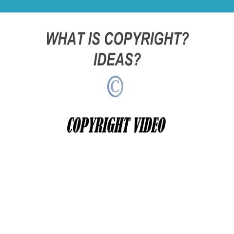 Copyright ppt | PPT