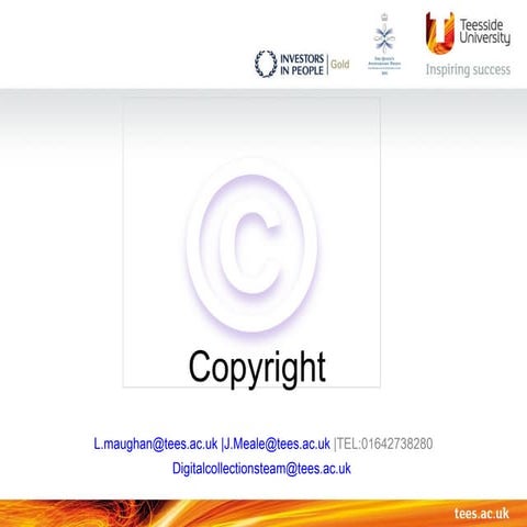Introduction to Copyright for Education | PPT