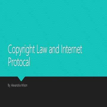 Copyright Presentation | PPT
