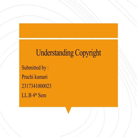 Copyright Presentation unit 1 introduction basic knowledge | PPTX