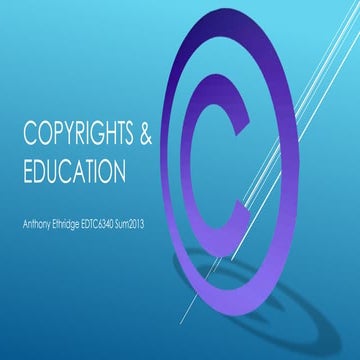 Copyrights & education r2 | PPT