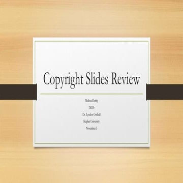Copyright slides review | PPT