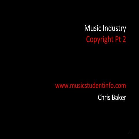 Copyright & Music licensing | PDF