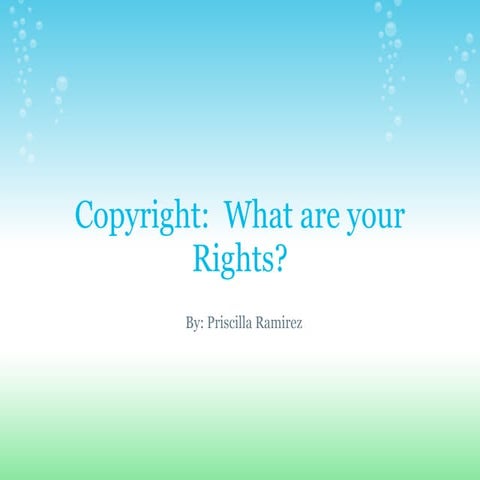 Copyright what are your rights | PDF