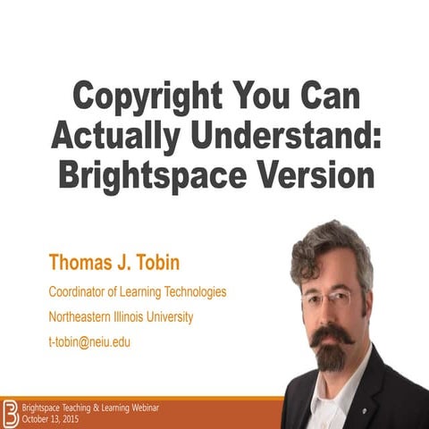Copyright You Can Actually Understand: Brightspace Version | PPTX