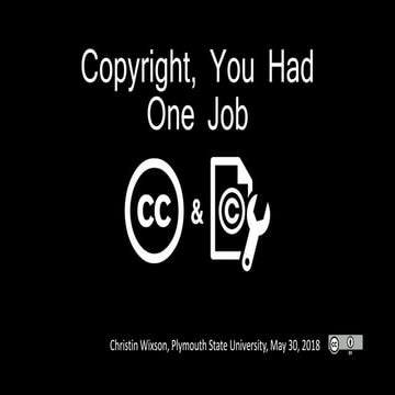 Copyright, You Had One Job | PPTX