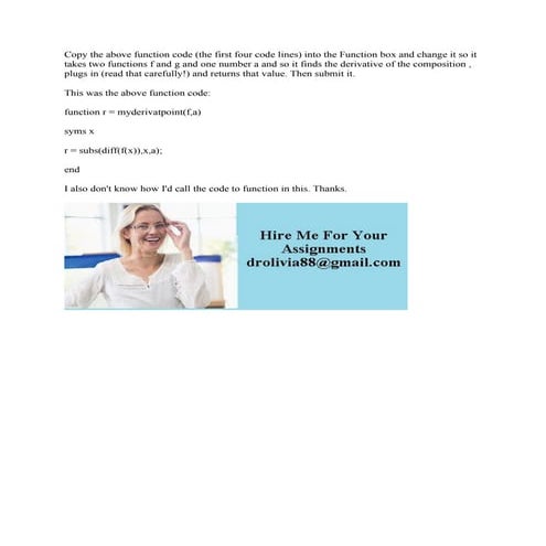 Copy the above function code (the first four code lines) into the Func.pdf