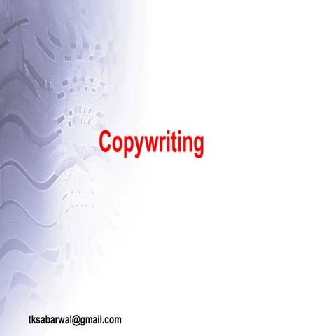 Copy writing | PPT
