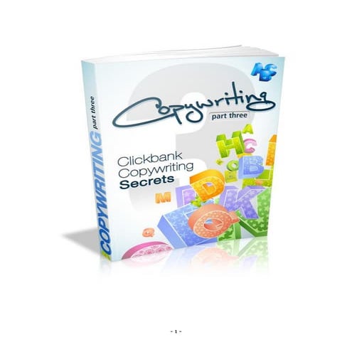 Copywriting part 3 | PDF