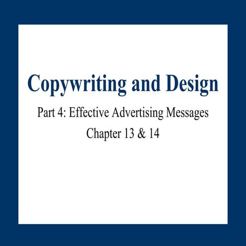 Copywriting and design in the digital marketing world | PPT