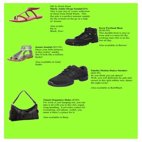 Shoe Copywriting Sample | PDF | Women\'s Shoes and Footwear | Women\'s ...