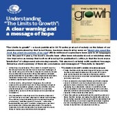 50 years Limits to Growth Report: Key messages | PDF