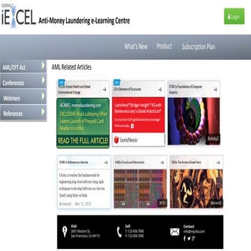Coral i excel landing page sample _ | PPT