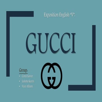 GUCCI Brand Analysis | PPTX