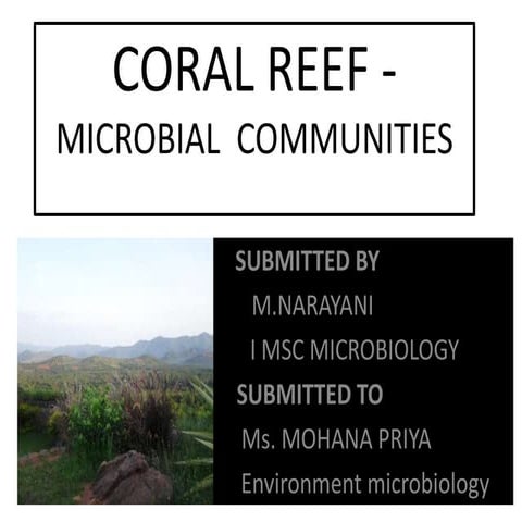 Coral reef -microbial communities | PPTX