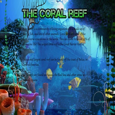 Coral reef presentation | PPTX