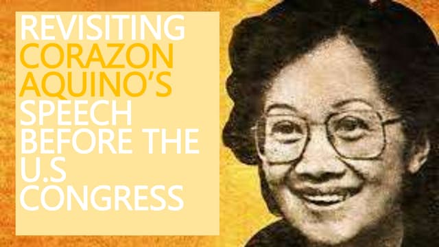 Corazon Aquino's speech | PPTX