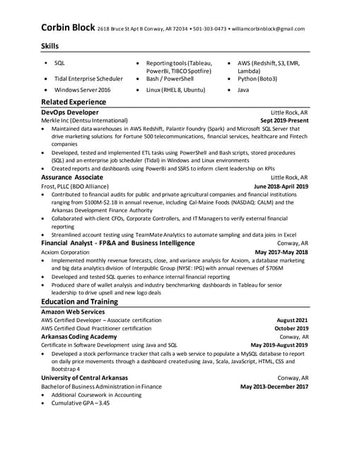 Chris Armstrong Functional Resume | PDF