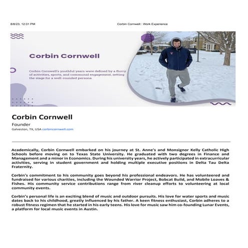 Corbin Cornwell - Work Experience.pdf