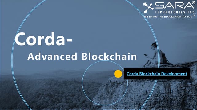 Corda Advanced Blockchain Ppt