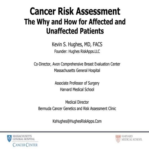 Breast Cancer Risk Assessment: How and Why | PPTX