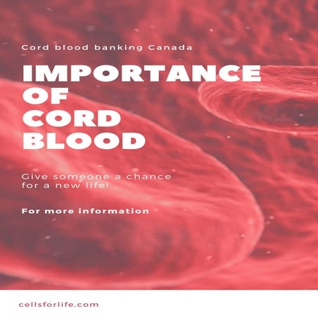 Cord blood banking Canada | PDF