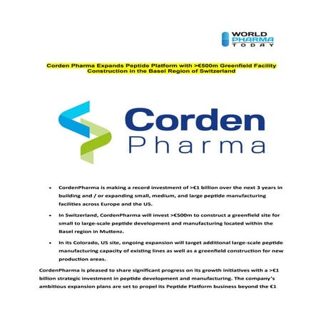 CordenPharma Expands Peptide Platform.pdf