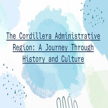 (CAR)Cordillera Administrative Region | PPTX