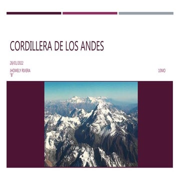 cordillera de los andes y alpes Montañas.pptx