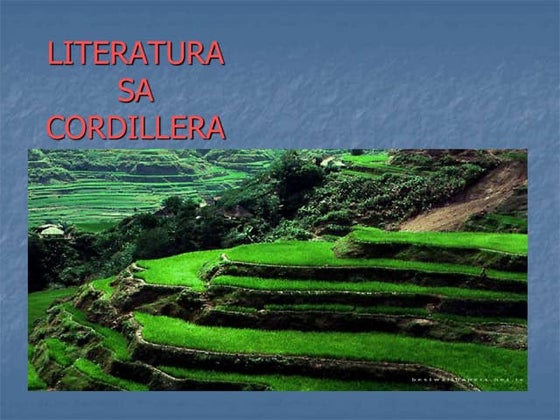 Panitikan ng Cordillera | PPT